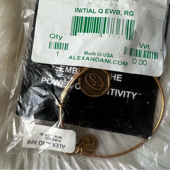 Alex and Ani | Jewelry | Alex And Ani Rafaelian Gold Q Monogram Initial ...
